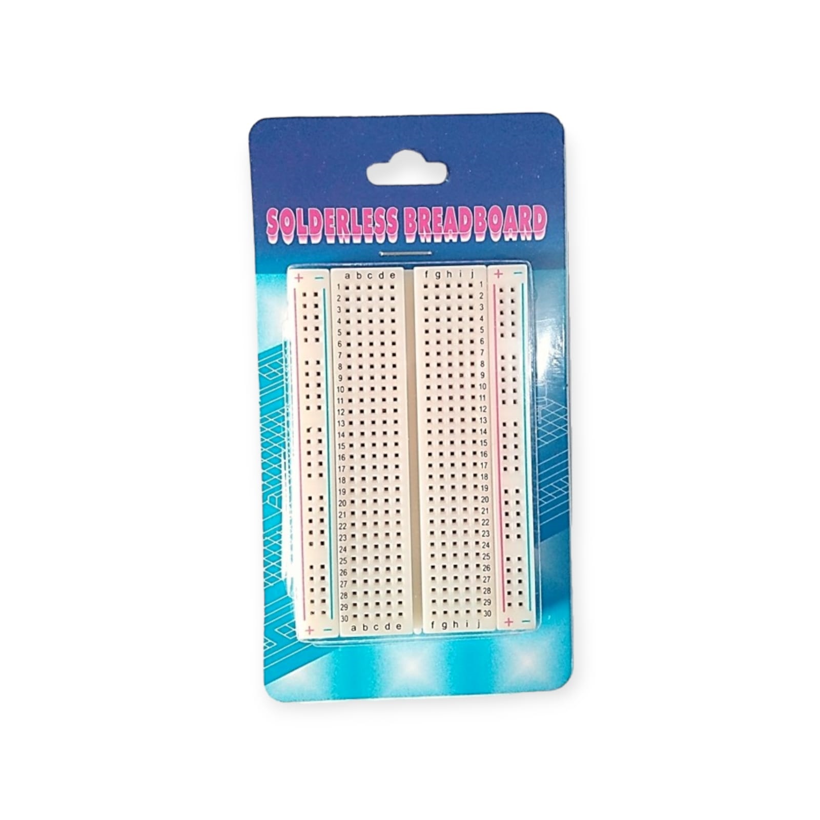 Protoboard 300 Puntos 1T/2D 8.2X5.3X0.85 Cm Pequeño