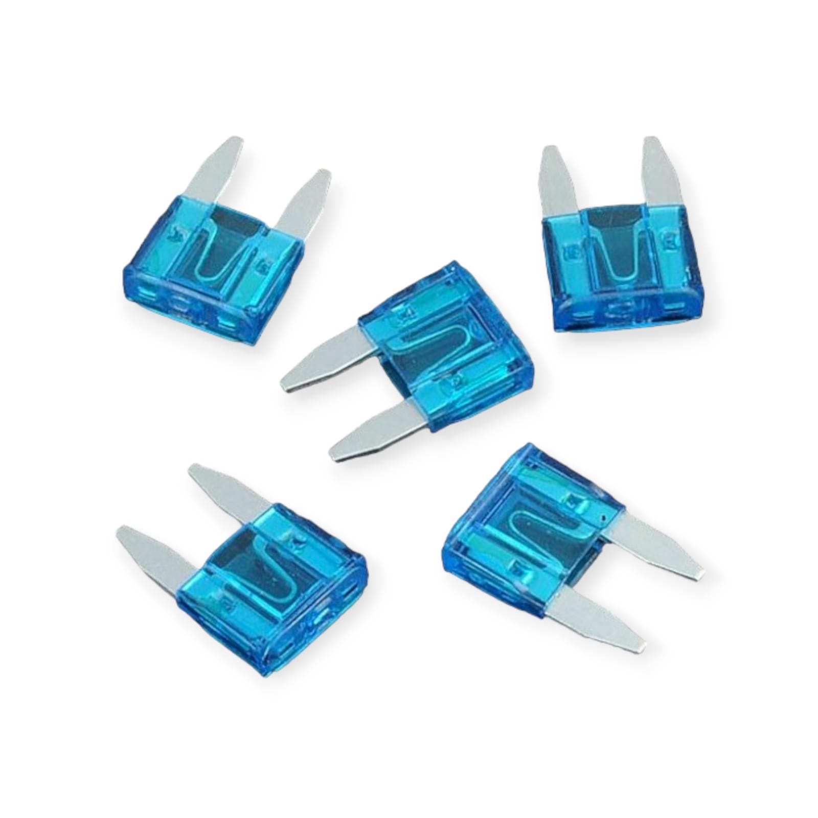 Fusible para Carro en U Azul 15 Amperios Pequeño 100 unidades