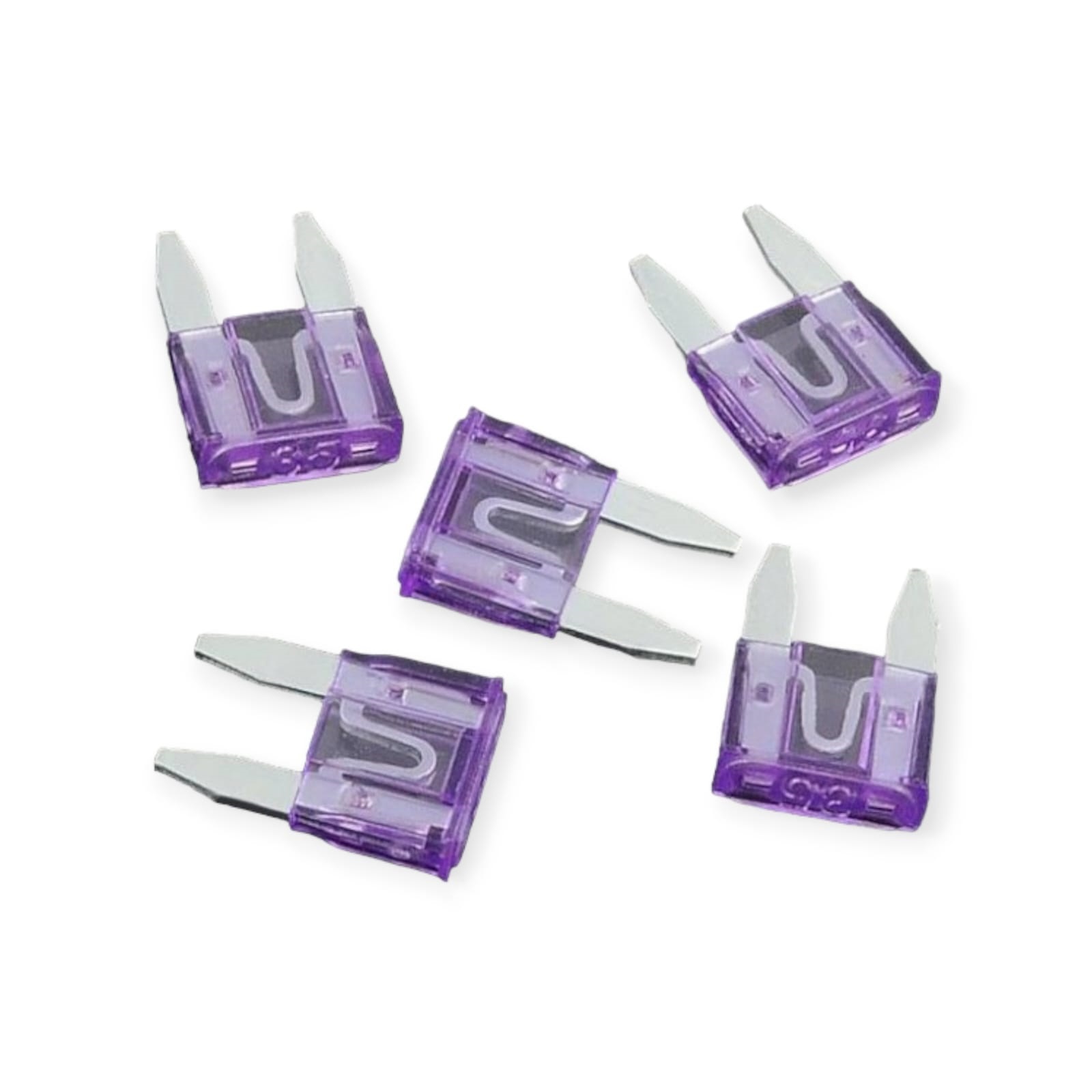 Fusible para Carro en U Violeta 3 Amperios Pequeño 100 unidades