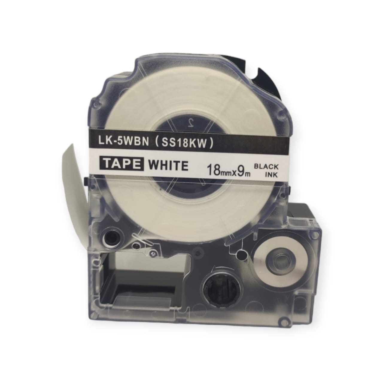Cinta para Etiquetadora 18 mm 9 metros Cinta Blanca SS18KW LK-5WBN